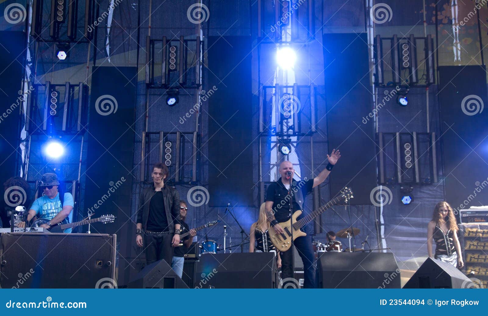 Concert of Russian Rock Group Editorial Stock Image - Image of russian ...