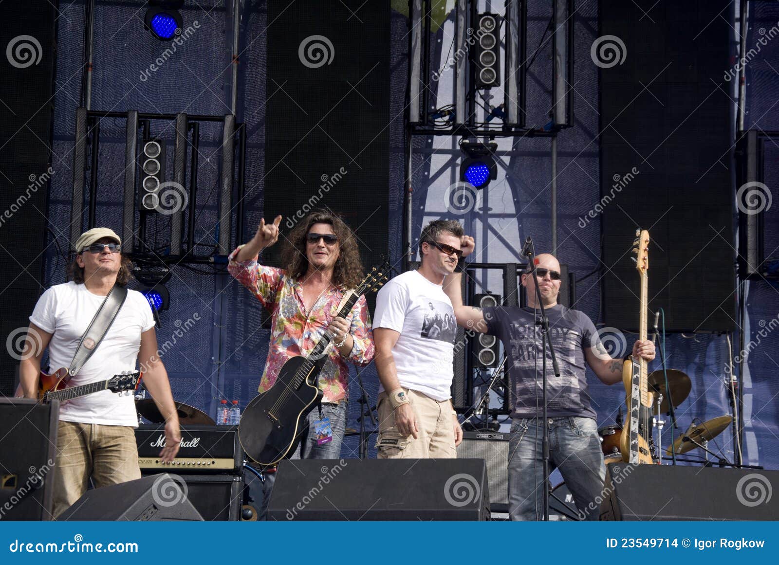 Concert of Russian Rock Group Editorial Stock Image - Image of rock ...