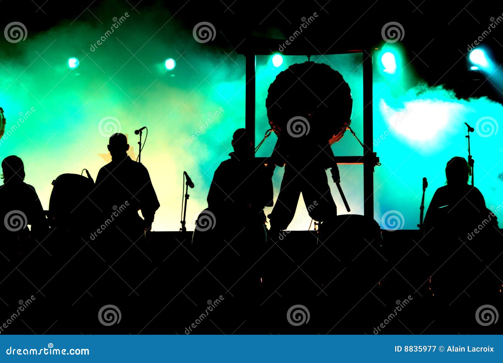 Concert silhouettes stock image. Image of heavy, blues - 8835977