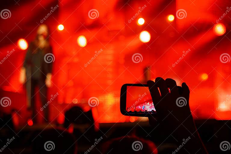 Concert Snapshot stock image. Image of song, audience - 27682697