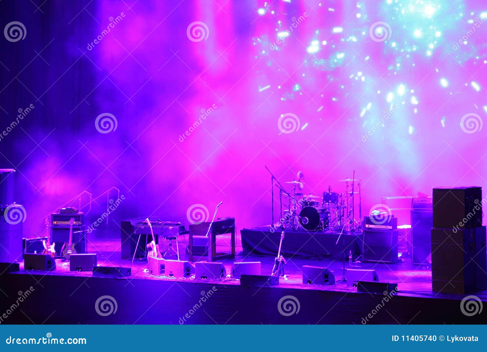 Concert stage stock photo. Image of band, guitar, stage - 11405740