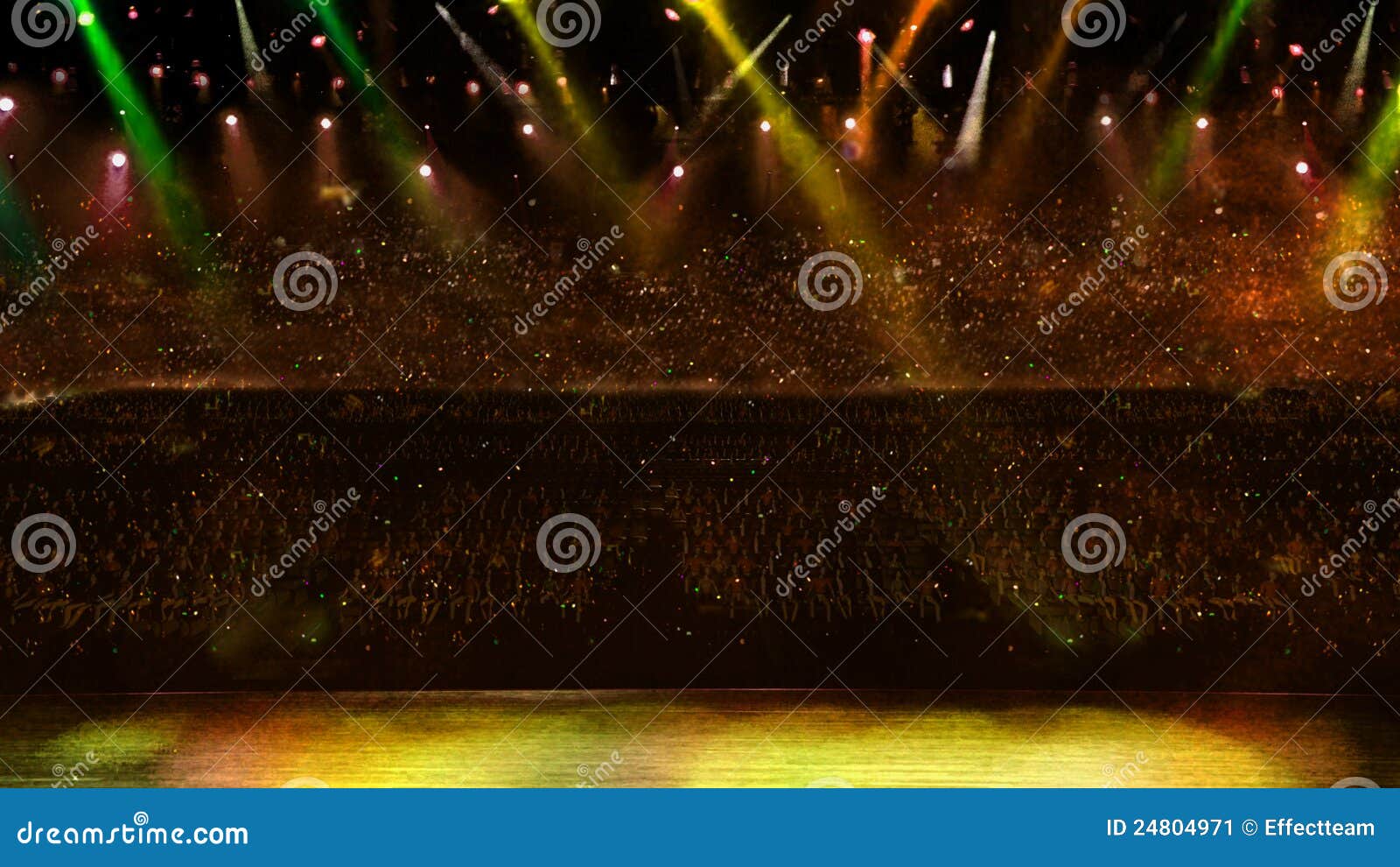 Concert Stage Color Spotlight Stock Illustration - Illustration of ...
