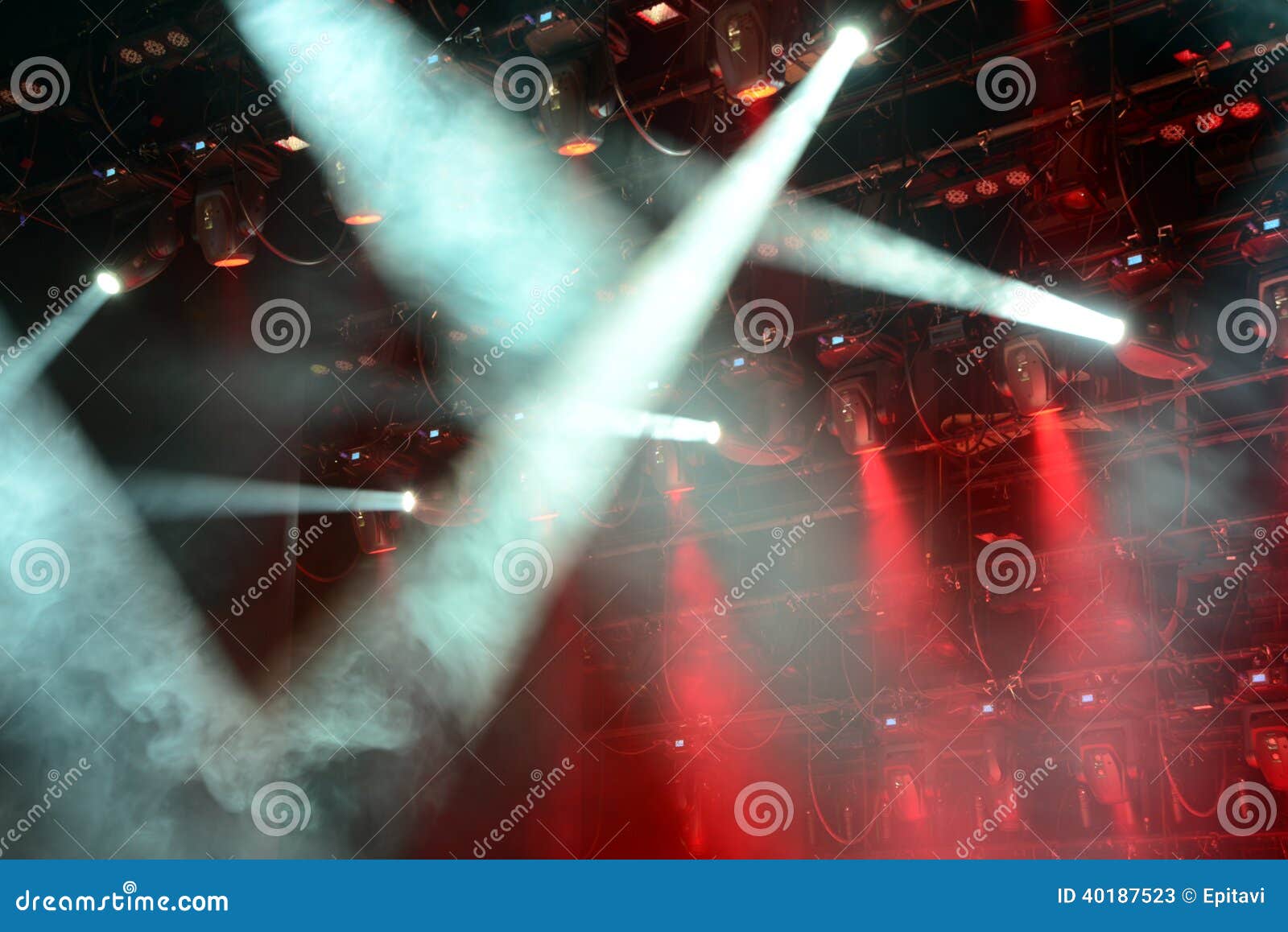 Concert stage stock image. Image of band, nightclub, lamp - 40187523