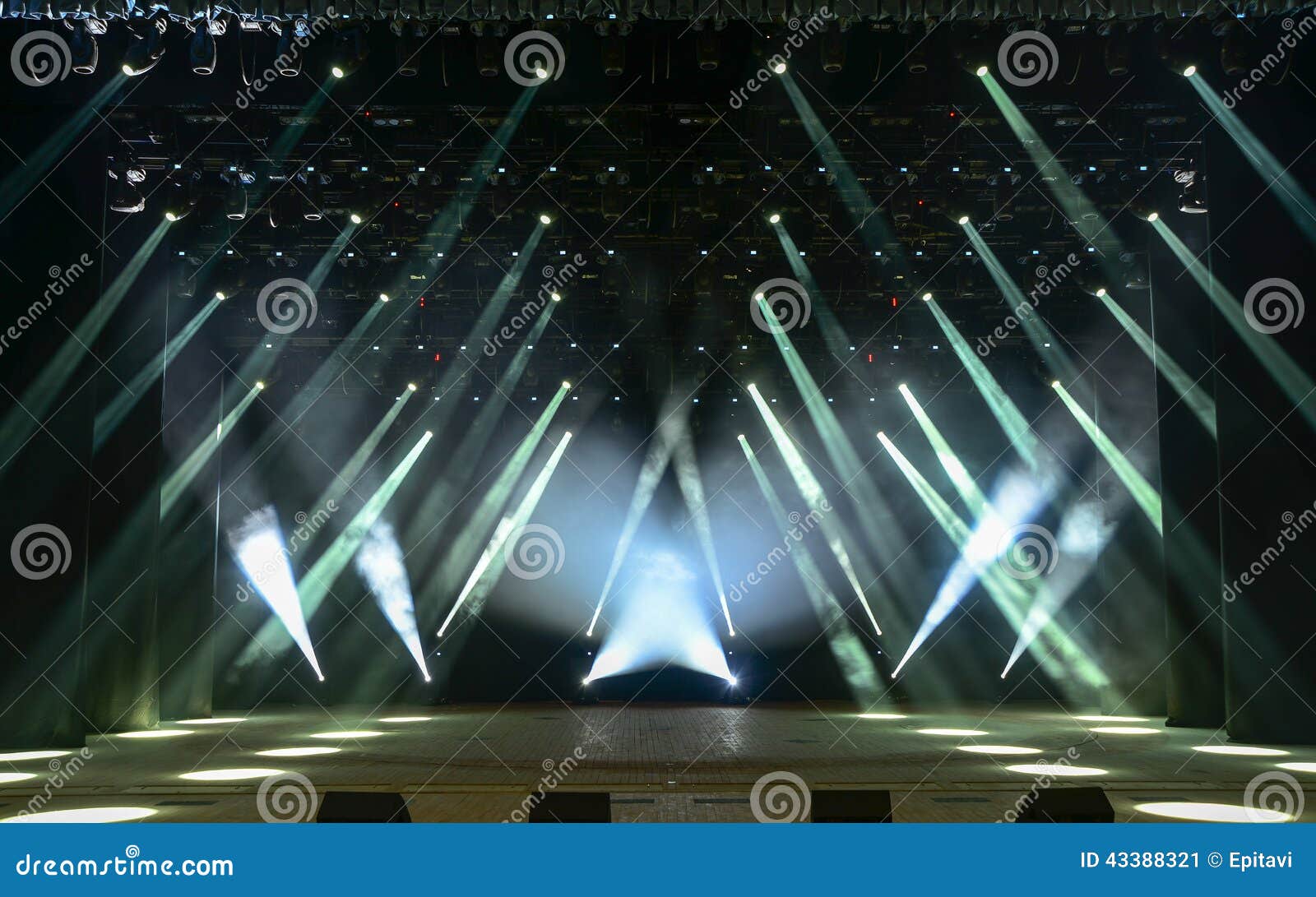 Concert stage stock image. Image of rays, performing - 43388321