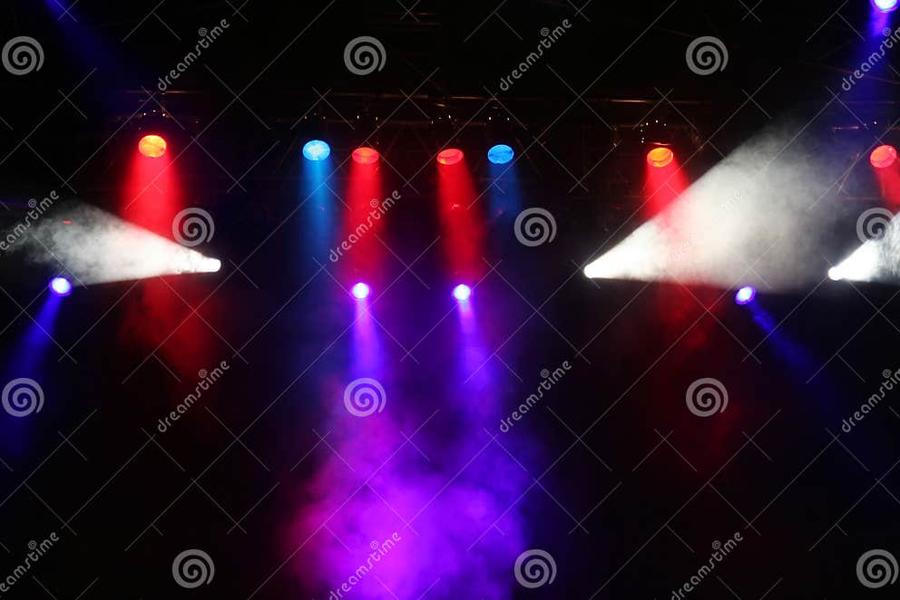 Concert stage lights stock image. Image of reflectors - 1309909