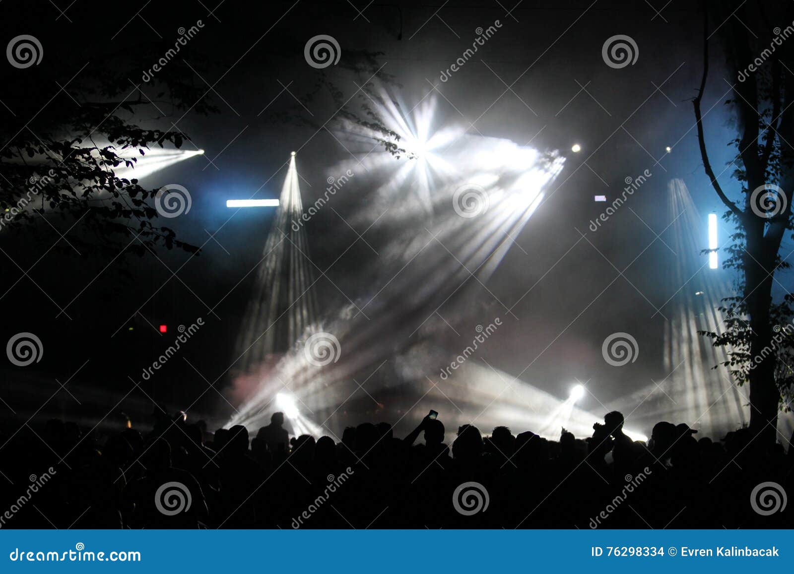 Concert stage at night stock photo. Image of concert - 76298334