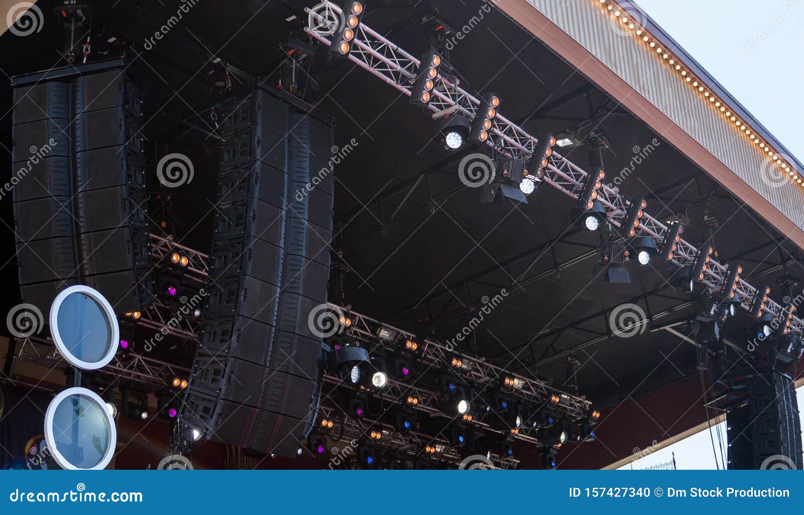 Concert stage stock photo. Image of heavy, acoustic - 157427340