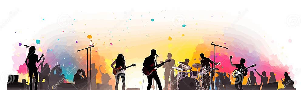 Concert Vector Simple 3d Smooth Cut and Paste White Isolated ...