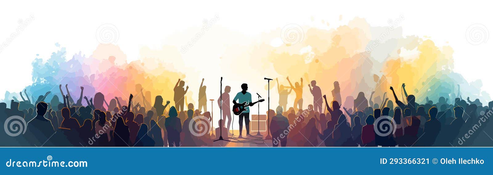 Concert Vector Simple 3d Smooth Cut and Paste White Isolated ...