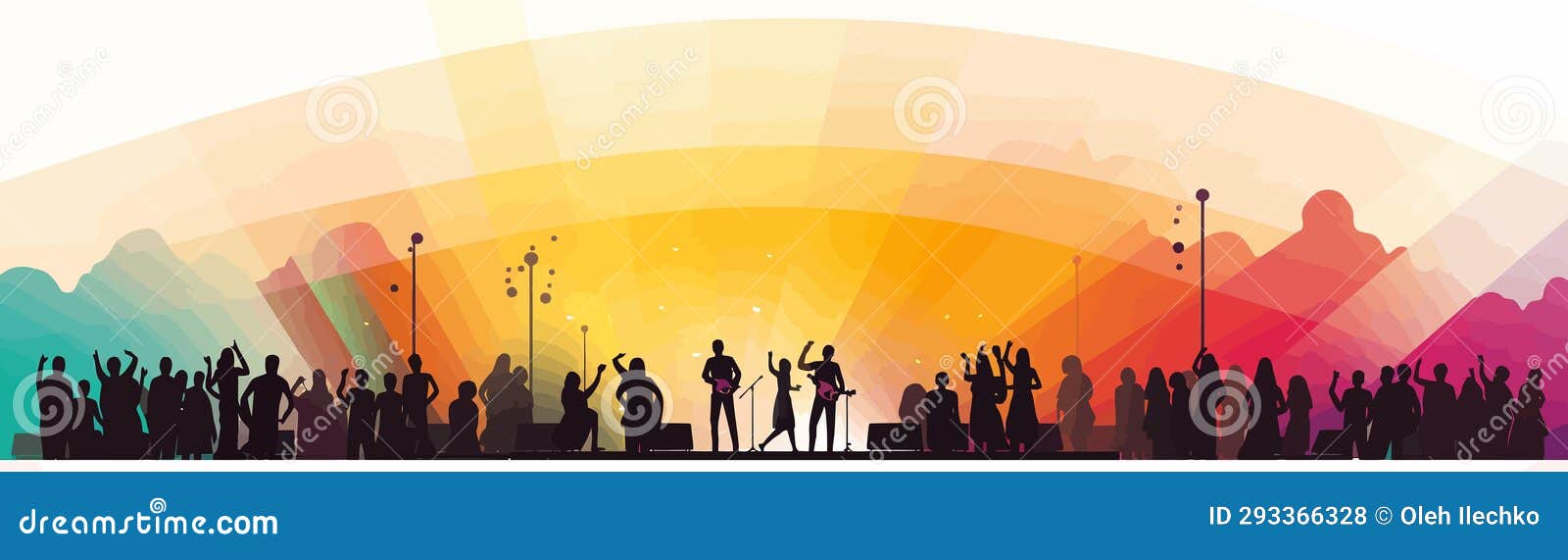 Concert Vector Simple 3d Smooth Cut and Paste White Isolated ...