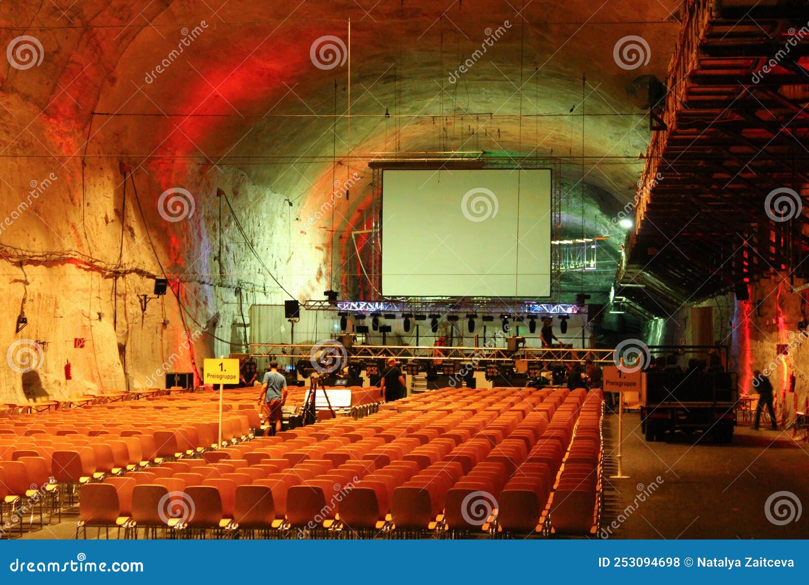 Concert Venue in Salt Mine Merkers, Germany Editorial Stock Photo ...