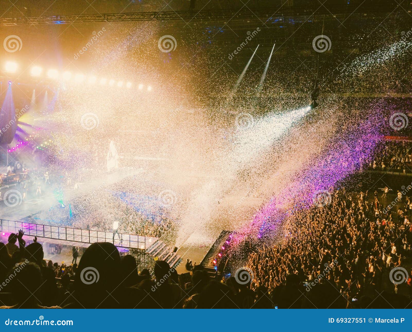 Concert vibe stock image. Image of silhouette, lights - 69327551