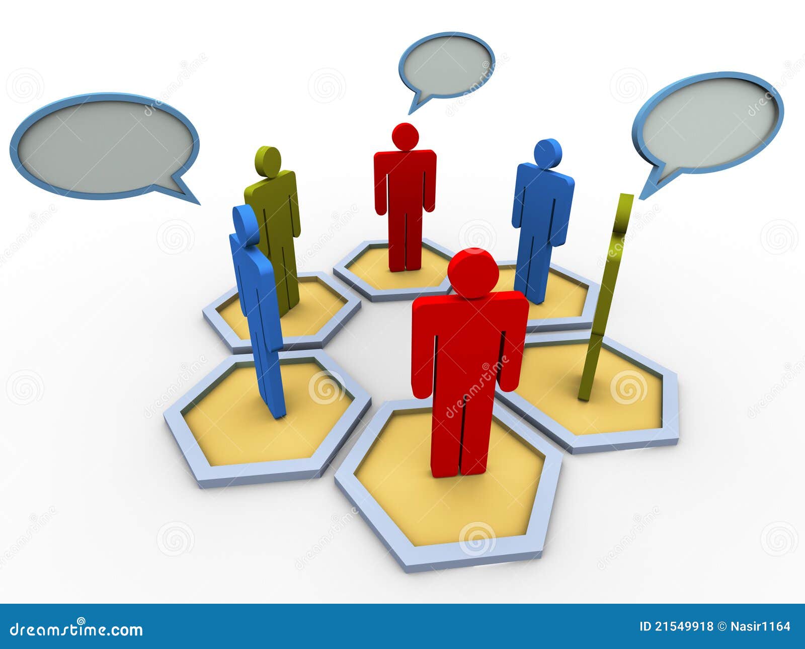 Concetto 3d Della Discussione Di Gruppo Illustrazione di Stock ...