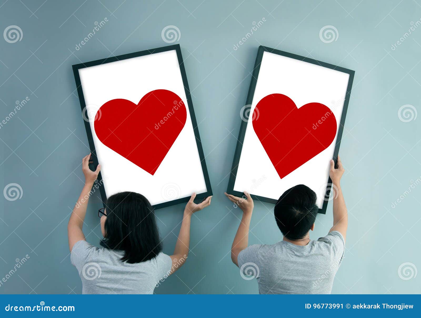 Concetto Asiatico Separato Delle Coppie Immagine Stock - Immagine di ...