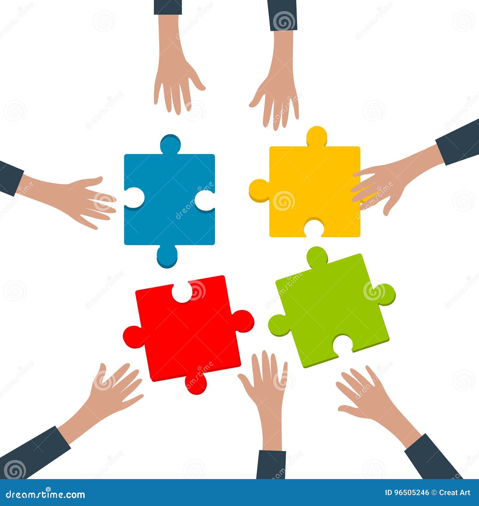 Concetto Del Lavoro Della Squadra Illustrazione Vettoriale ...