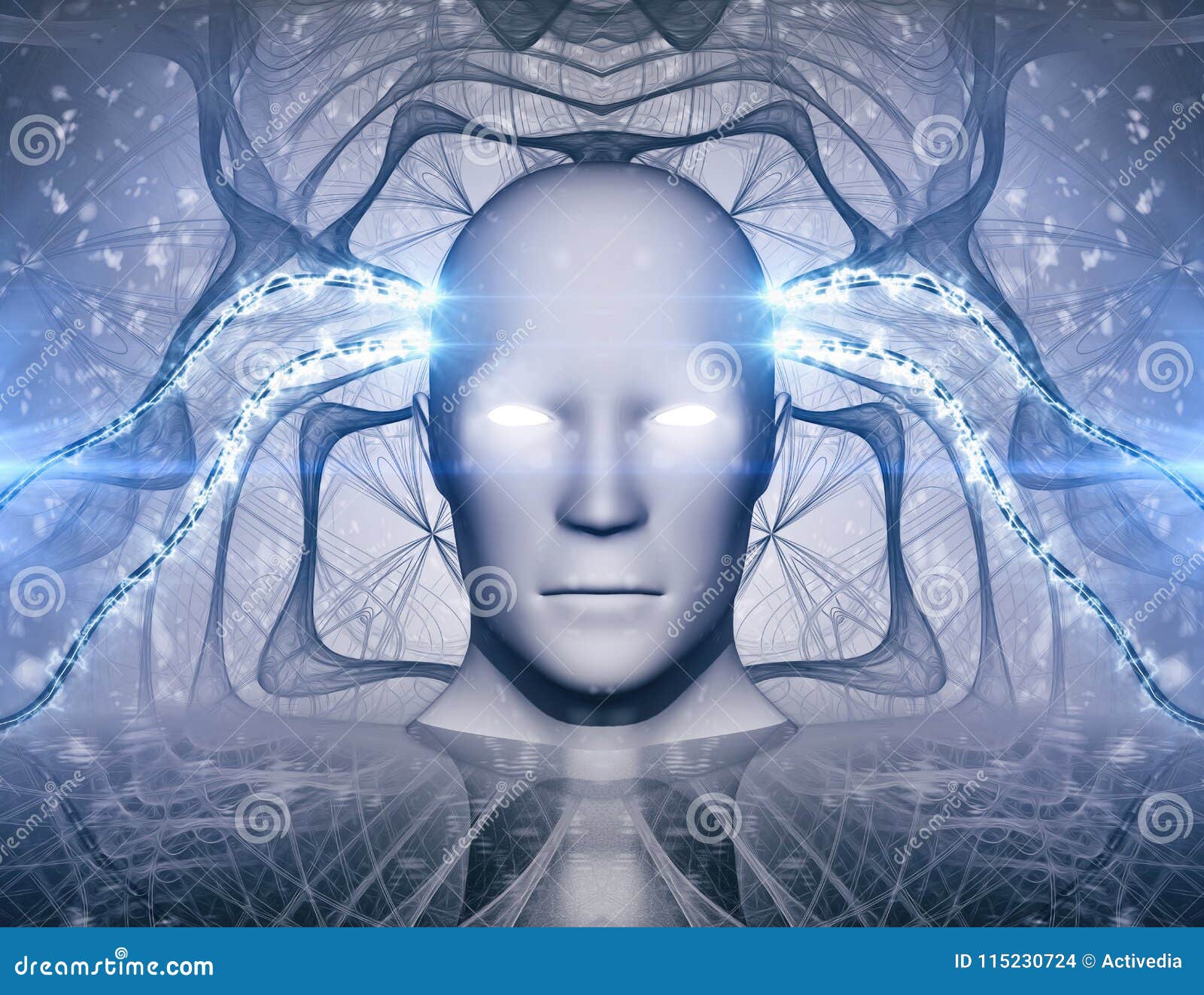 Concetto Dell'estratto Di Intelligenza Artificiale Di AI Illustrazione ... Concetto Dell'estratto Di Intelligenza Artificiale Di AI Illustrazione ...