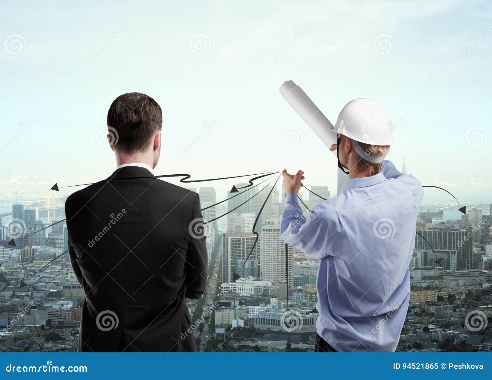 Concetto dell'ingegnere immagine stock. Immagine di esecutivo - 94521865