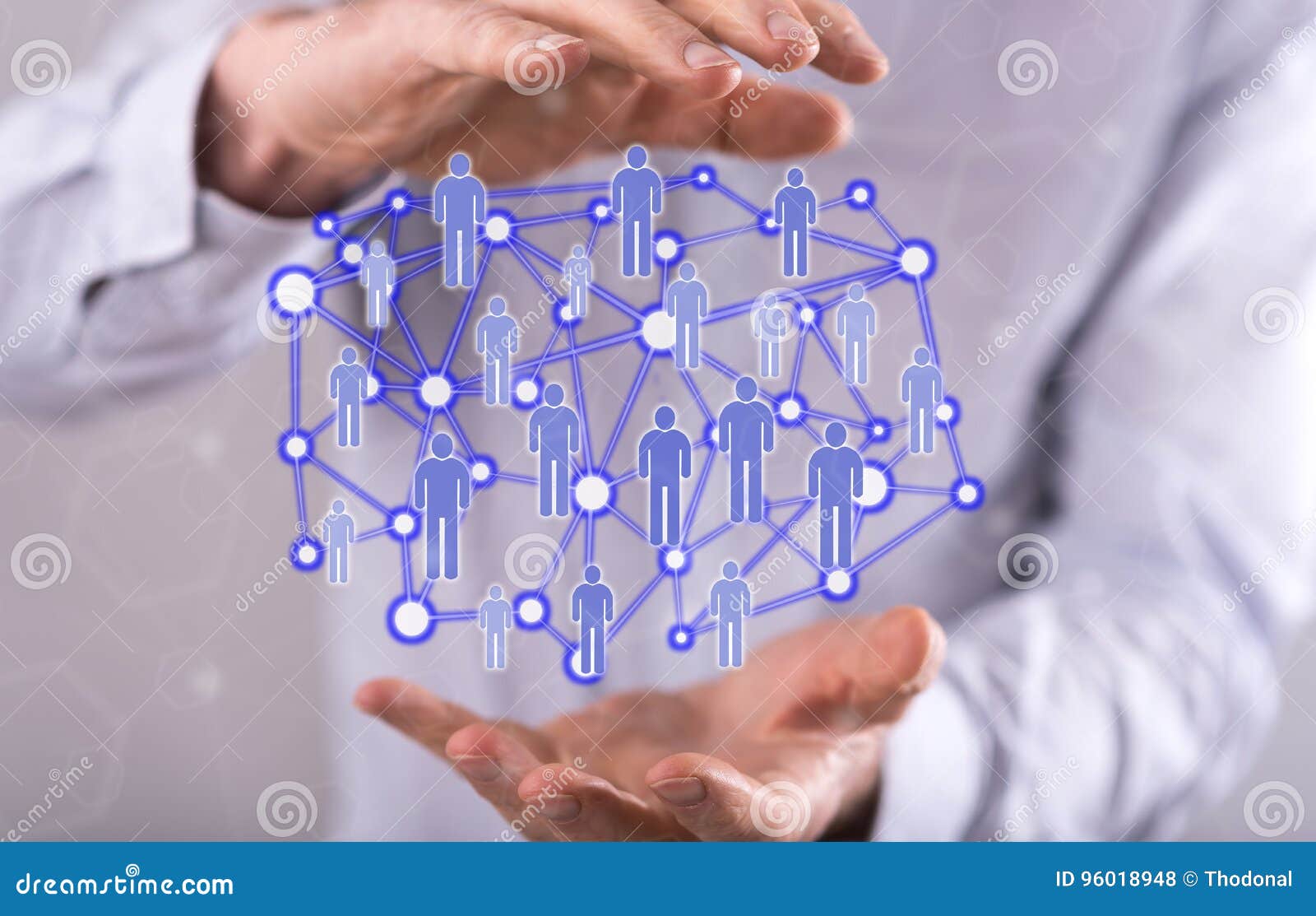 Concetto Della Rete Sociale Fotografia Stock - Immagine di media ...