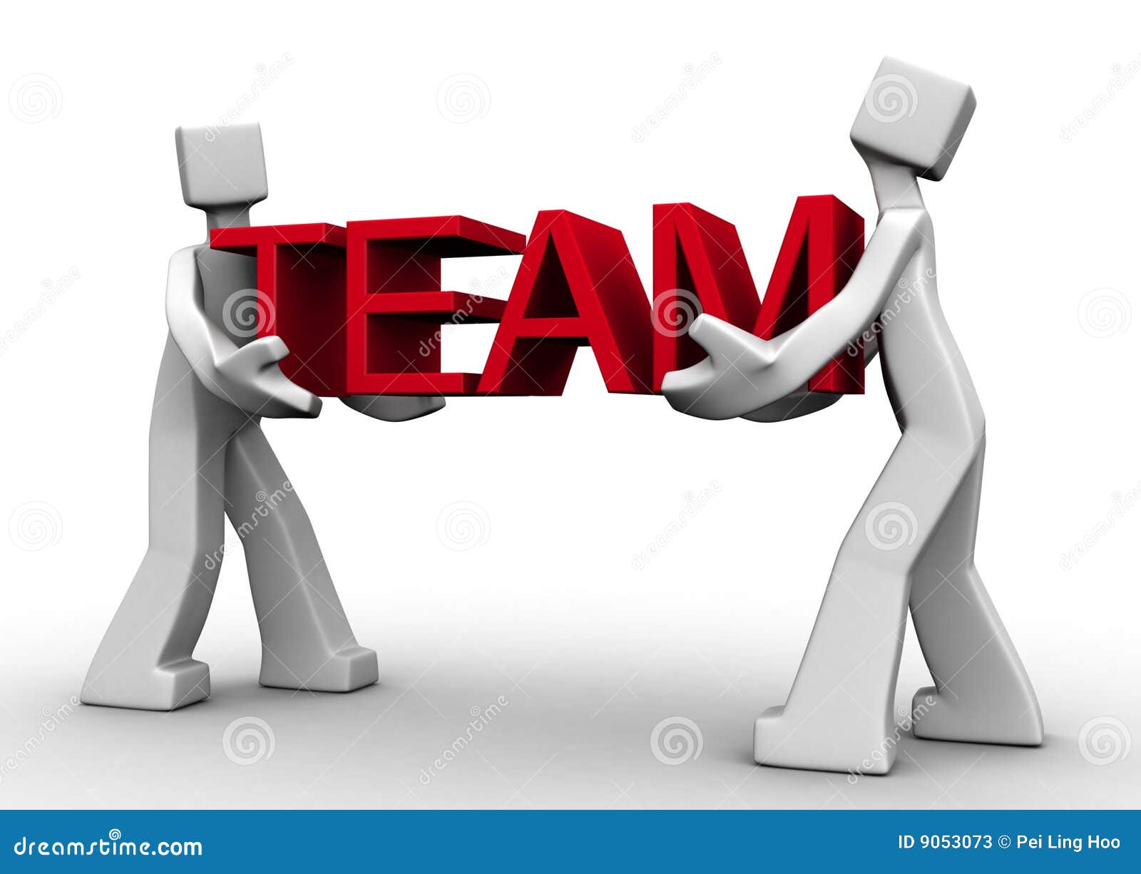 Concetto della squadra illustrazione di stock. Illustrazione di pesante ...