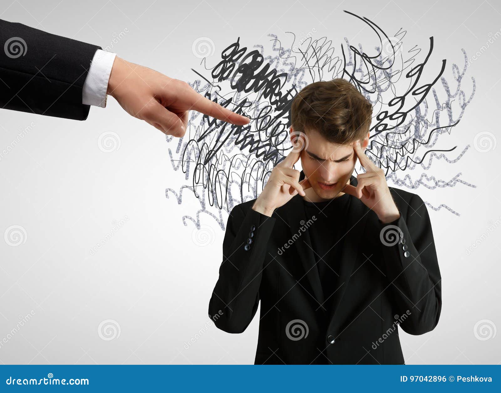 Concetto di confusione fotografia stock. Immagine di adulto - 97042896