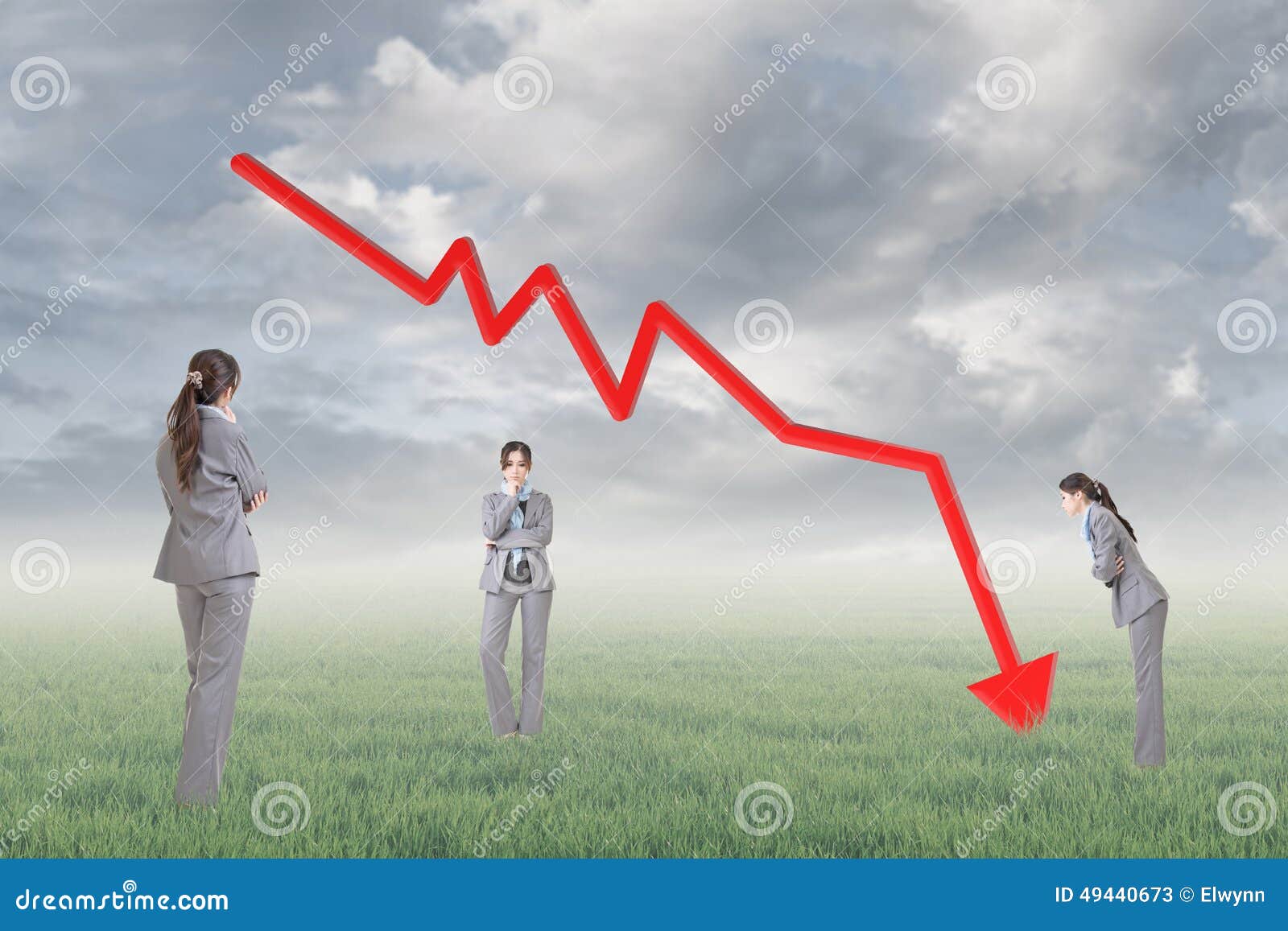 Concetto di diminuzione immagine stock. Immagine di crisi - 49440673