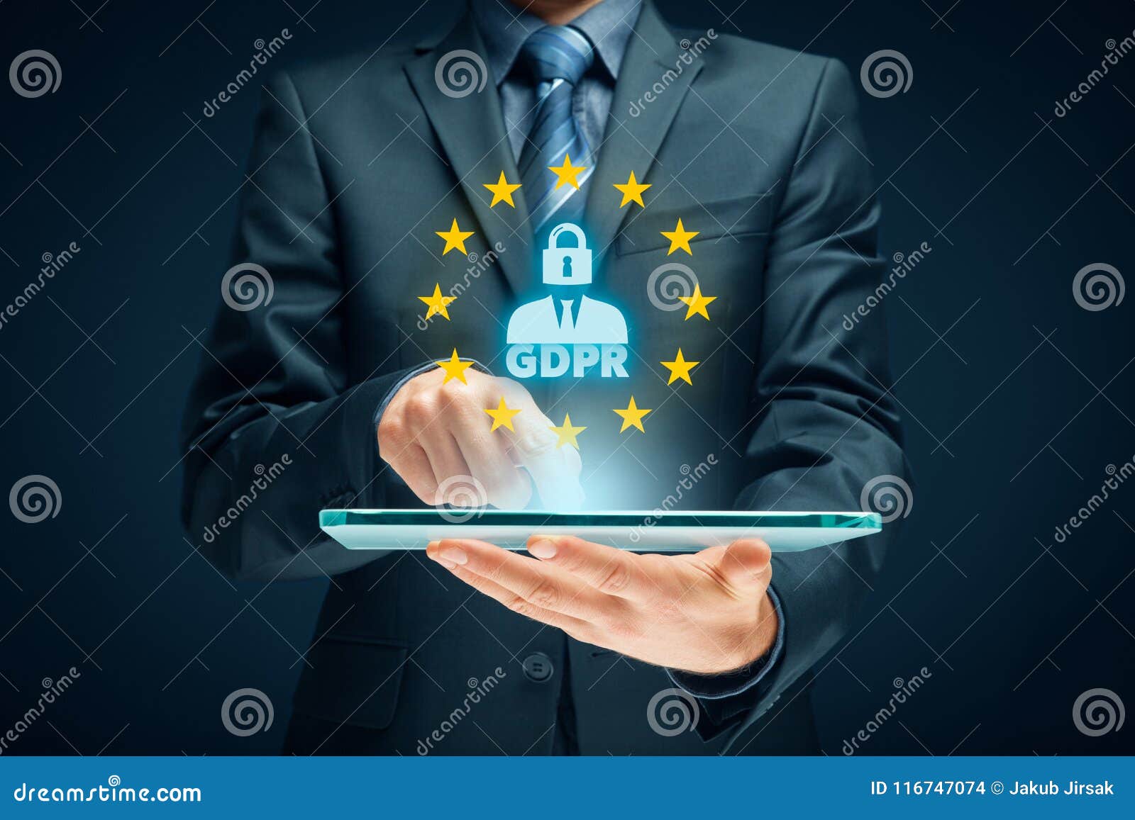 Concetto di GDPR fotografia stock. Immagine di calcolatore - 116747074
