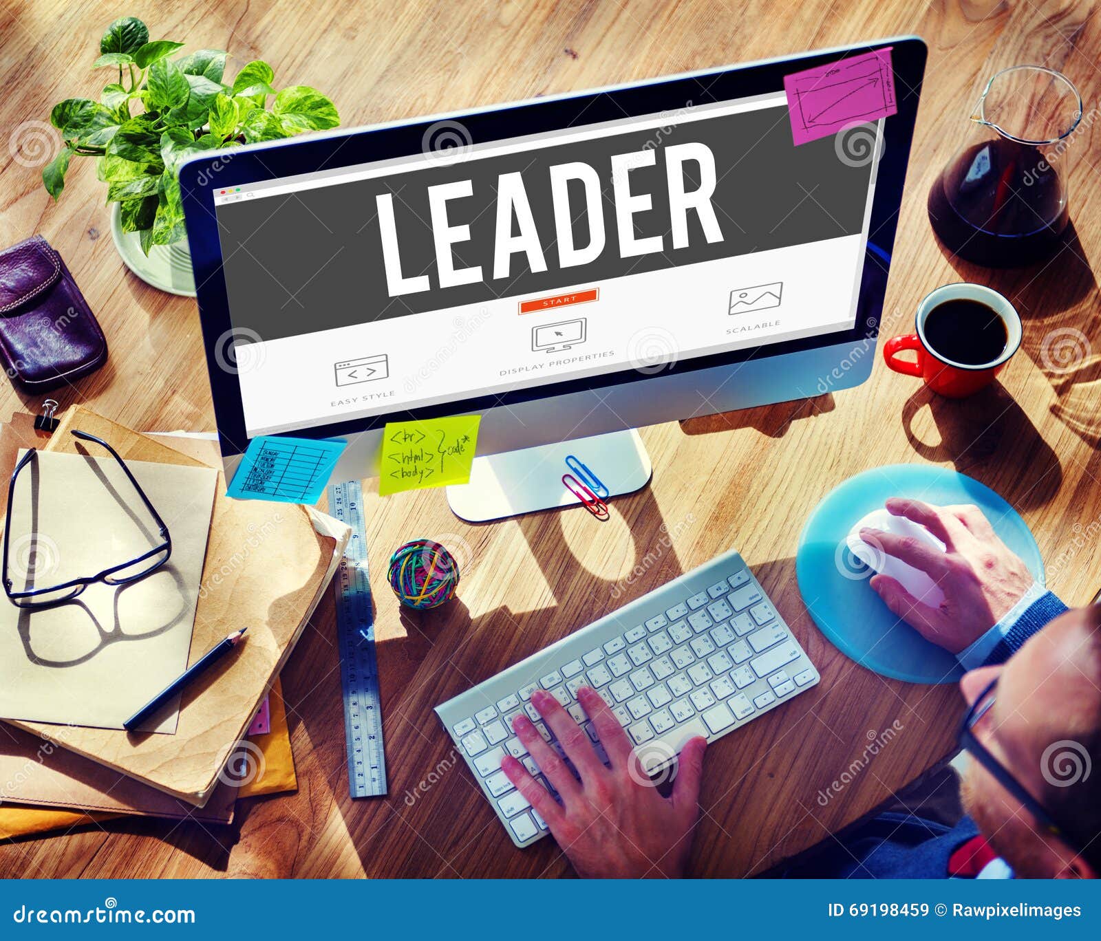 Concetto Di Leadership Management Coaching Del Capo Immagine Stock ...