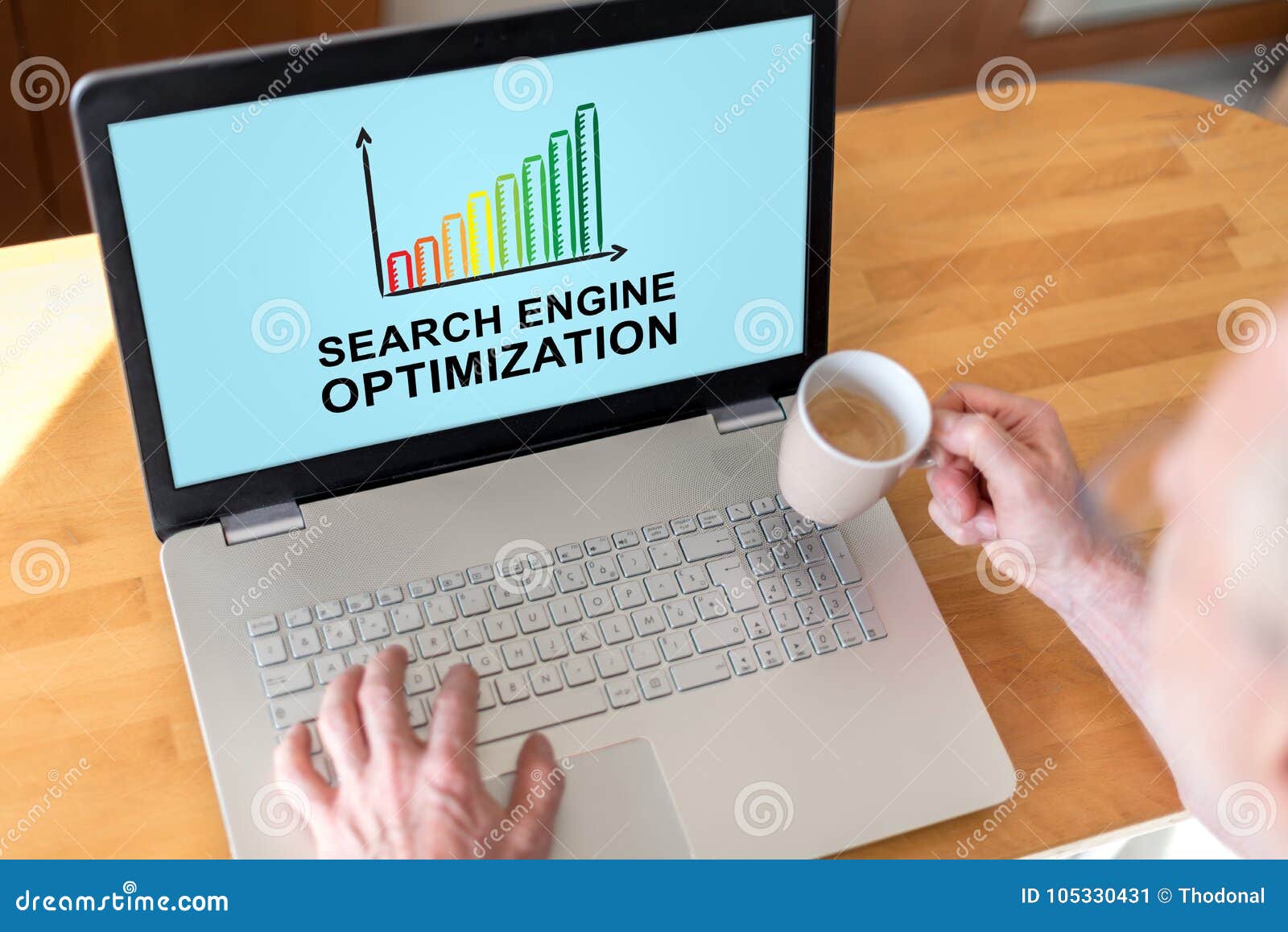 Concetto Di Ottimizzazione Del Motore Di Ricerca Su Un Computer ...