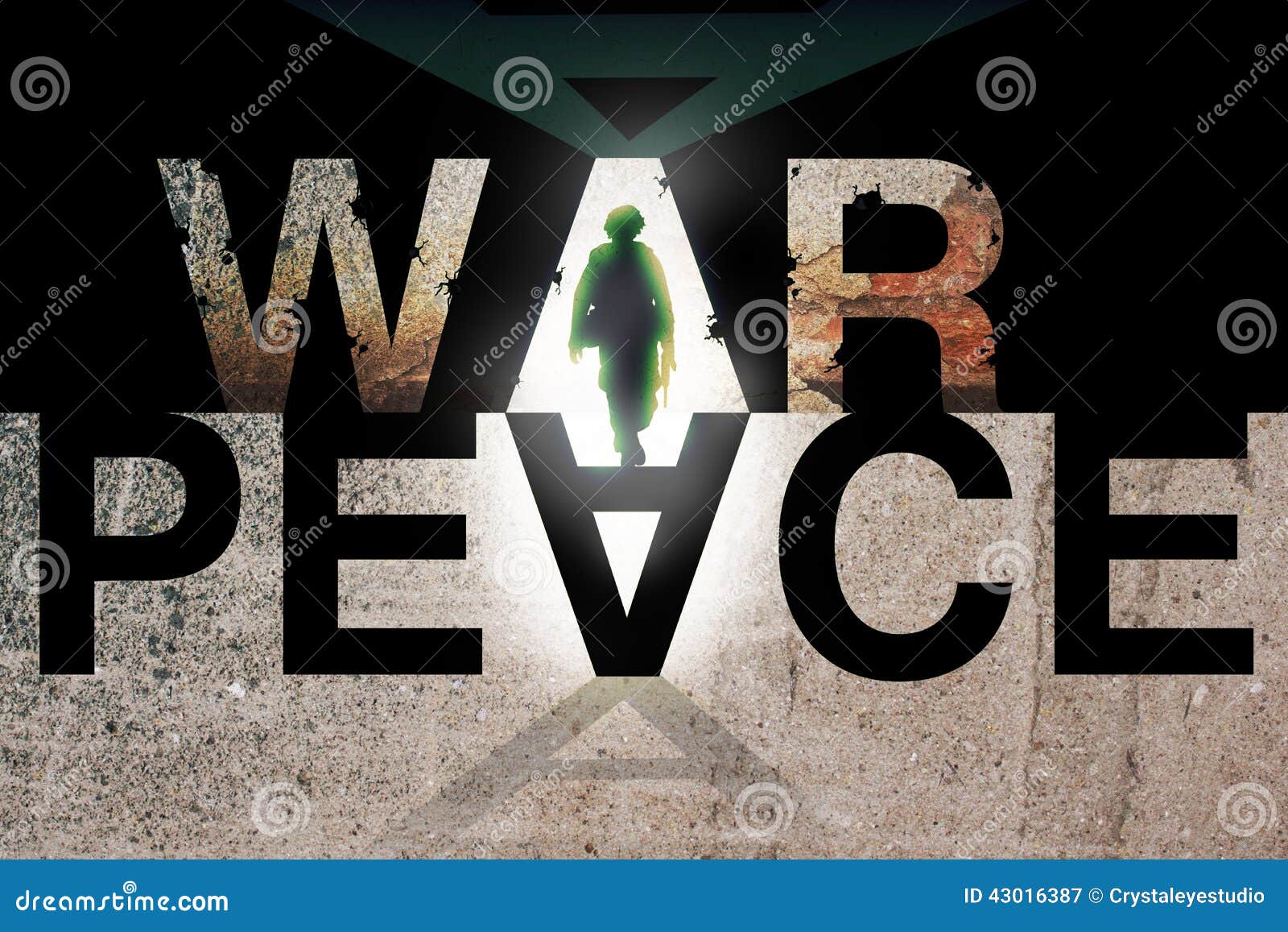 Concetto Di Pace E Di Guerra Illustrazione di Stock - Illustrazione di ...