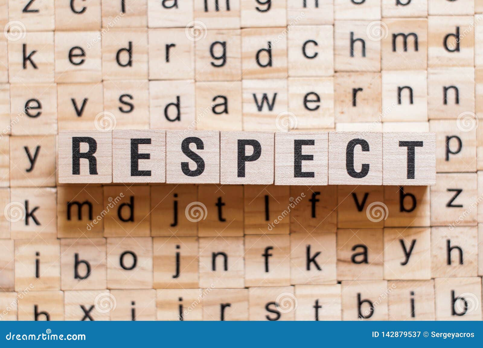 Concetto Di Parola Di Rispetto Immagine Stock - Immagine di gestione ...