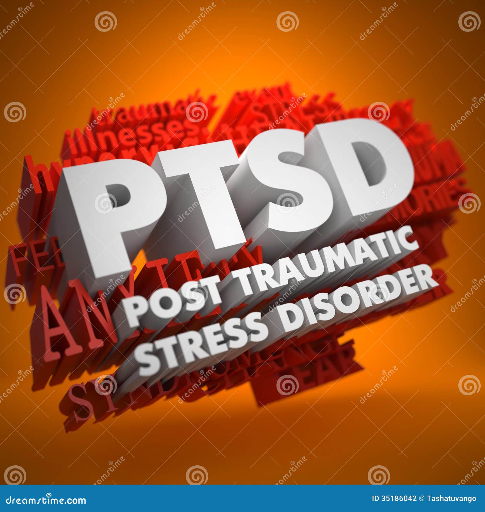 Concetto di PTSD. illustrazione di stock. Illustrazione di assalto ...