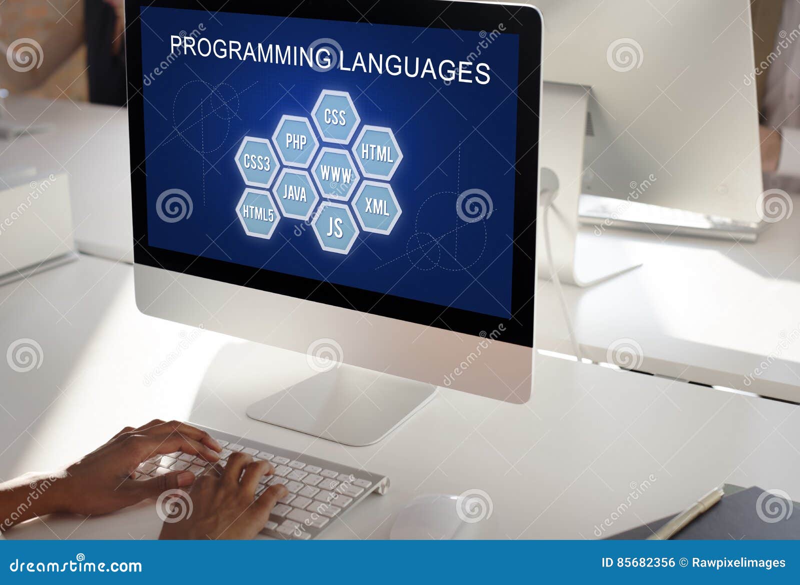 Concetto Di Software Dello Sviluppatore Di Codifica Di Linguaggio Di ...