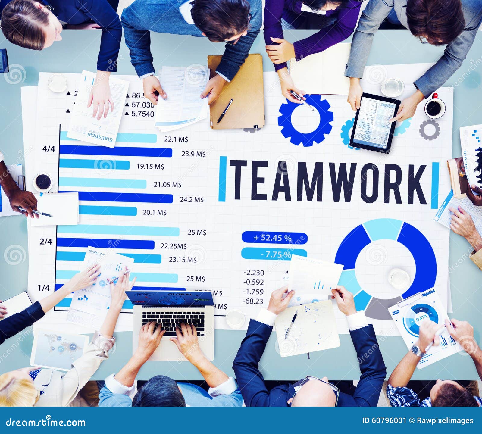 Concetto Di Team Corporate Teamwork Collaboration Assistance Immagine ...