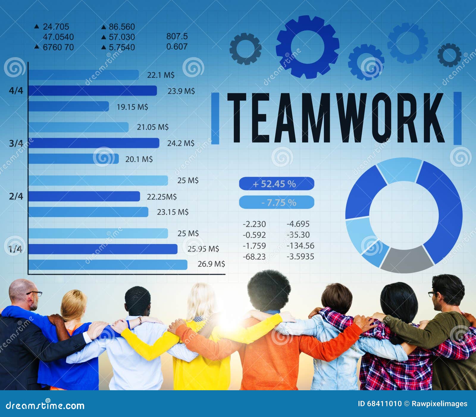 Concetto Di Team Corporate Teamwork Collaboration Assistance Fotografia ...
