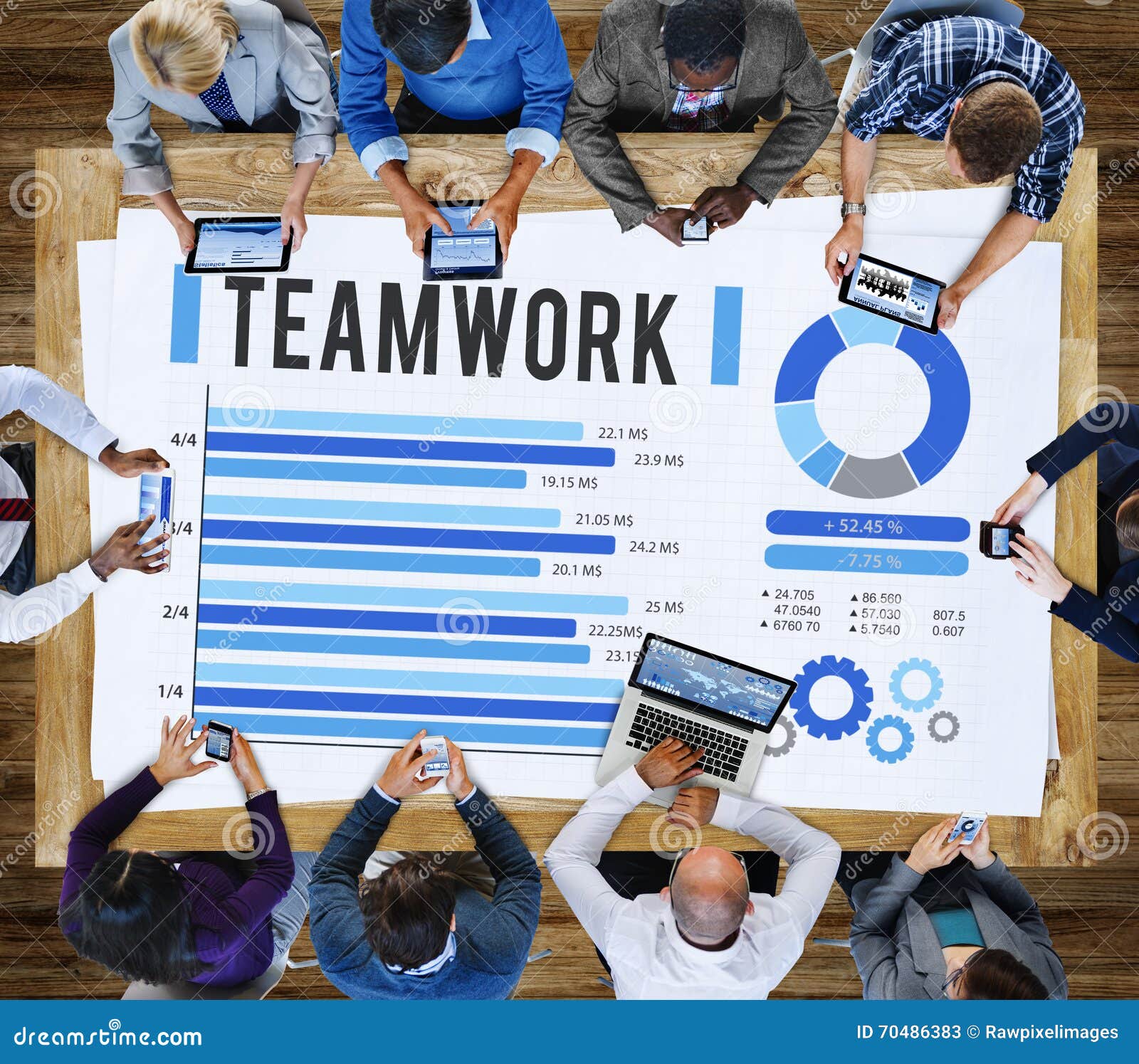 Concetto Di Team Corporate Teamwork Collaboration Assistance Immagine ...