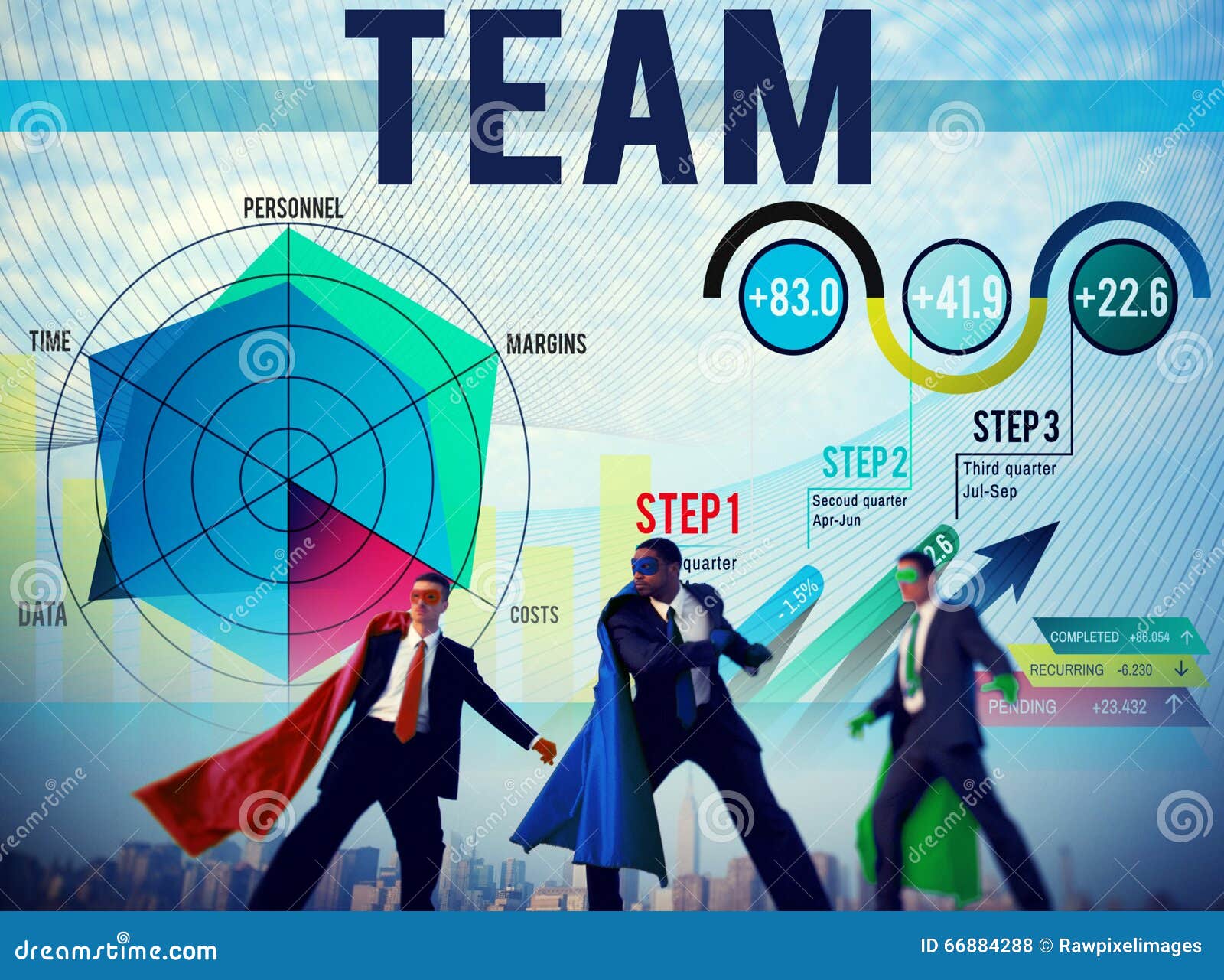 Concetto Di Team Teamwork Corporate Partnership Cooperation Fotografia ...