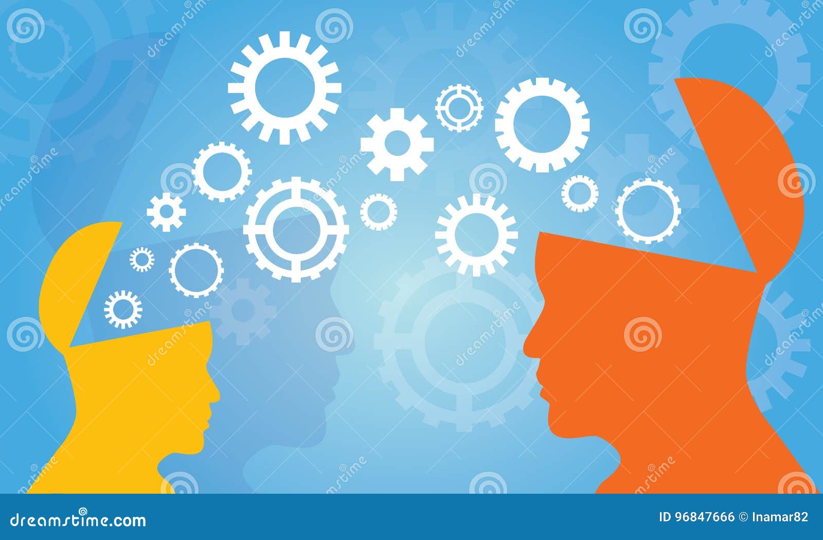 Concetto Di Trasferimento Di Conoscenza Illustrazione Vettoriale ...