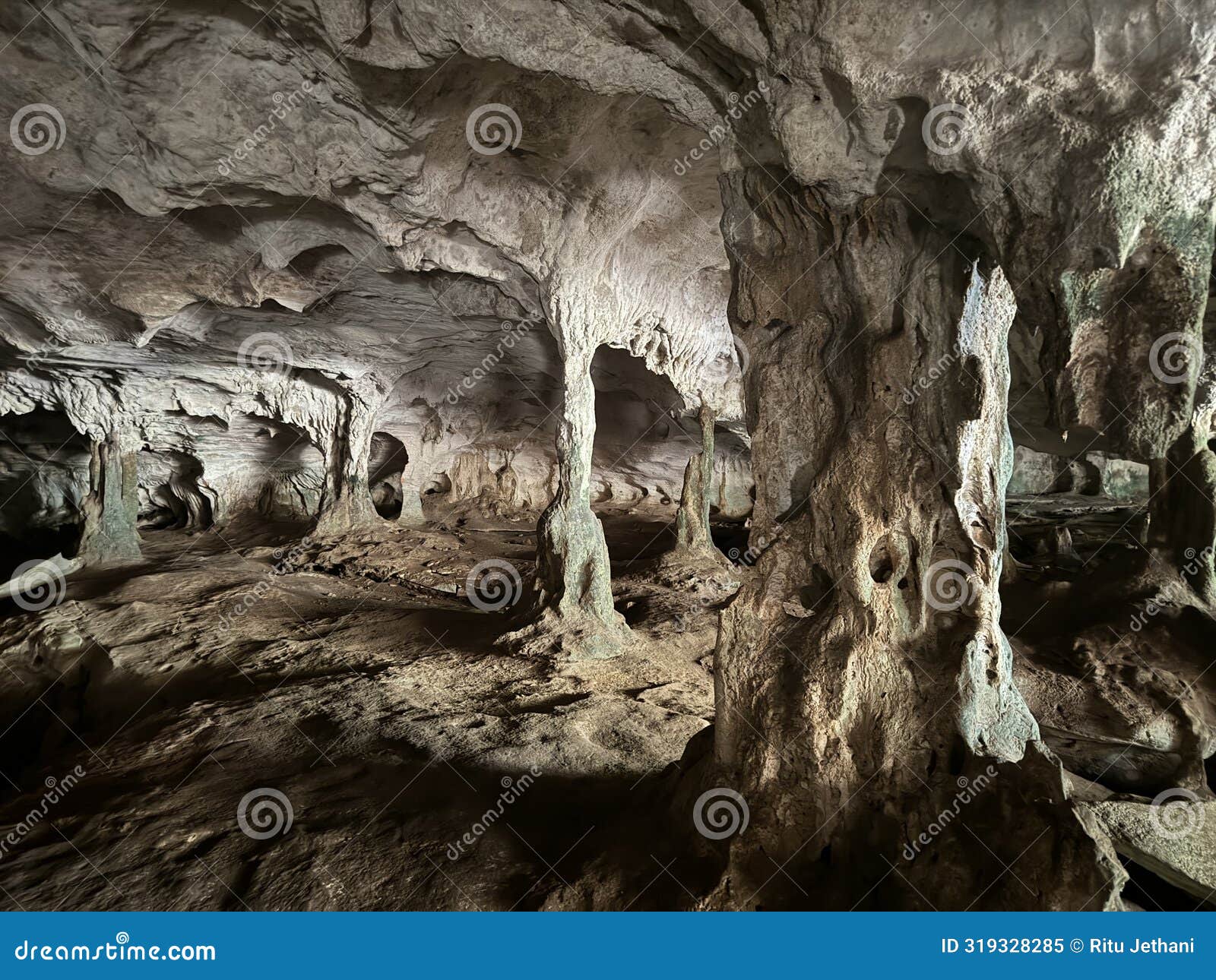 Conch Bar Caves on Middle Caicos in the Turks and Caicos Islands Stock ...