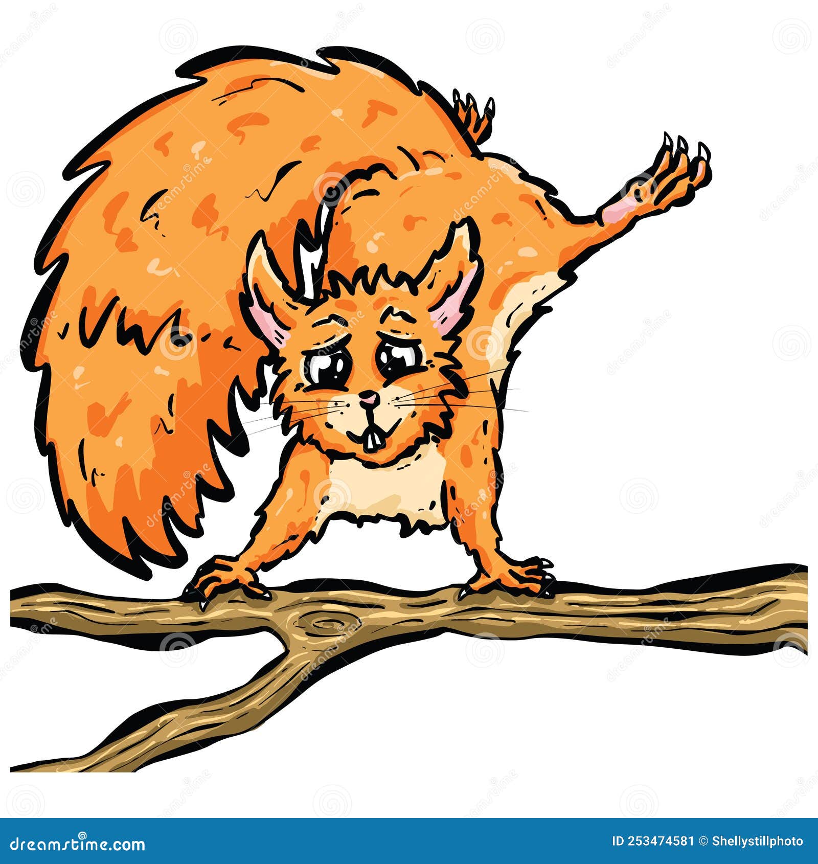 Conch Sea Snail Shell Outline Cartoon Style Logo Design in Vector Stock ...