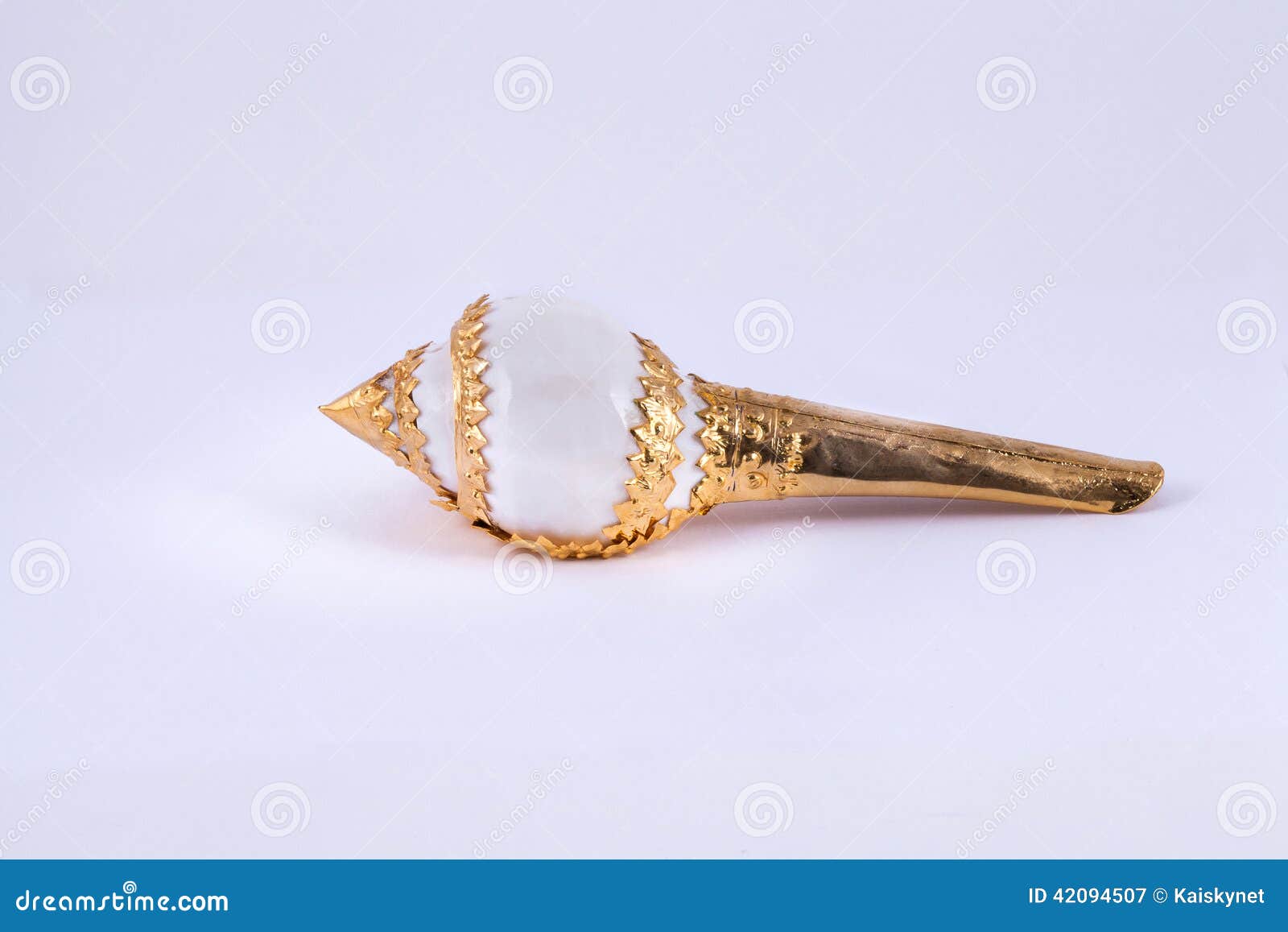 Conch Shell on Golden Tray for Thai Wedding Stock Image - Image of ...