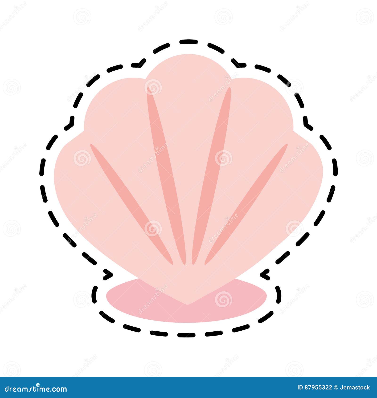 Conch or shell icon image stock illustration. Illustration of ocean ...