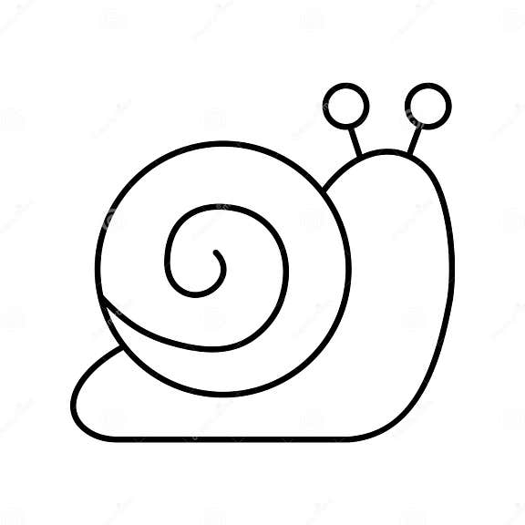 Conch Shell Outline Vector Icon that Can Easily Edit or Modify. Stock ...