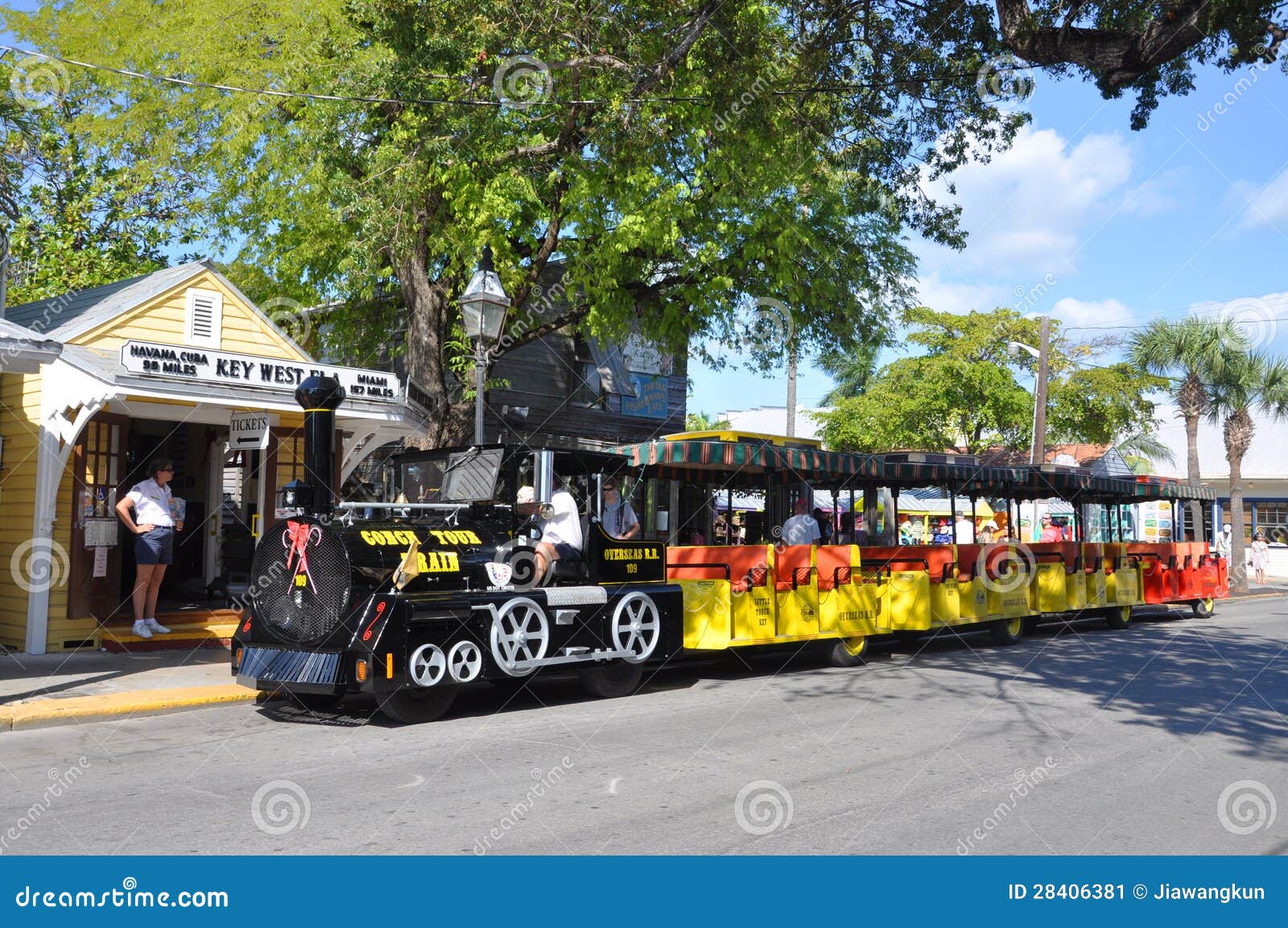 Conch Tour Train in Key West Editorial Photo - Image of town, conch ...