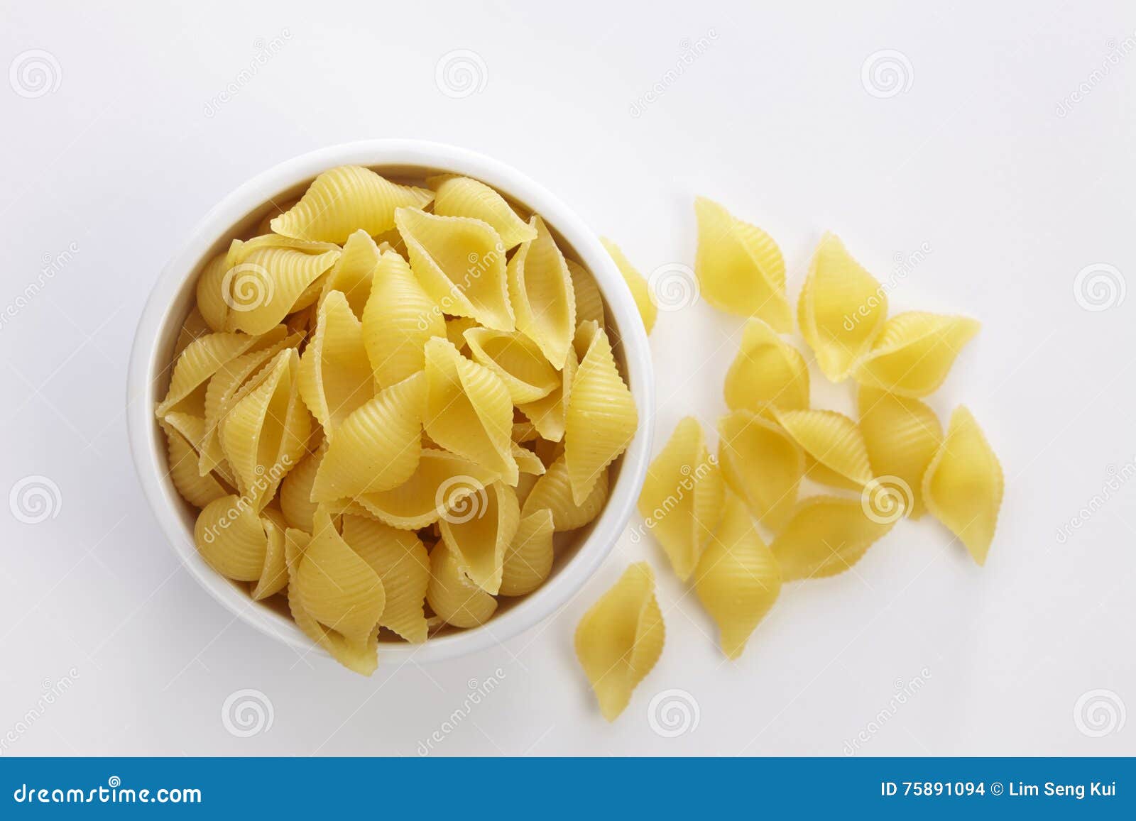 Conchiglie rigate stock photo. Image of healthy, culinary - 75891094