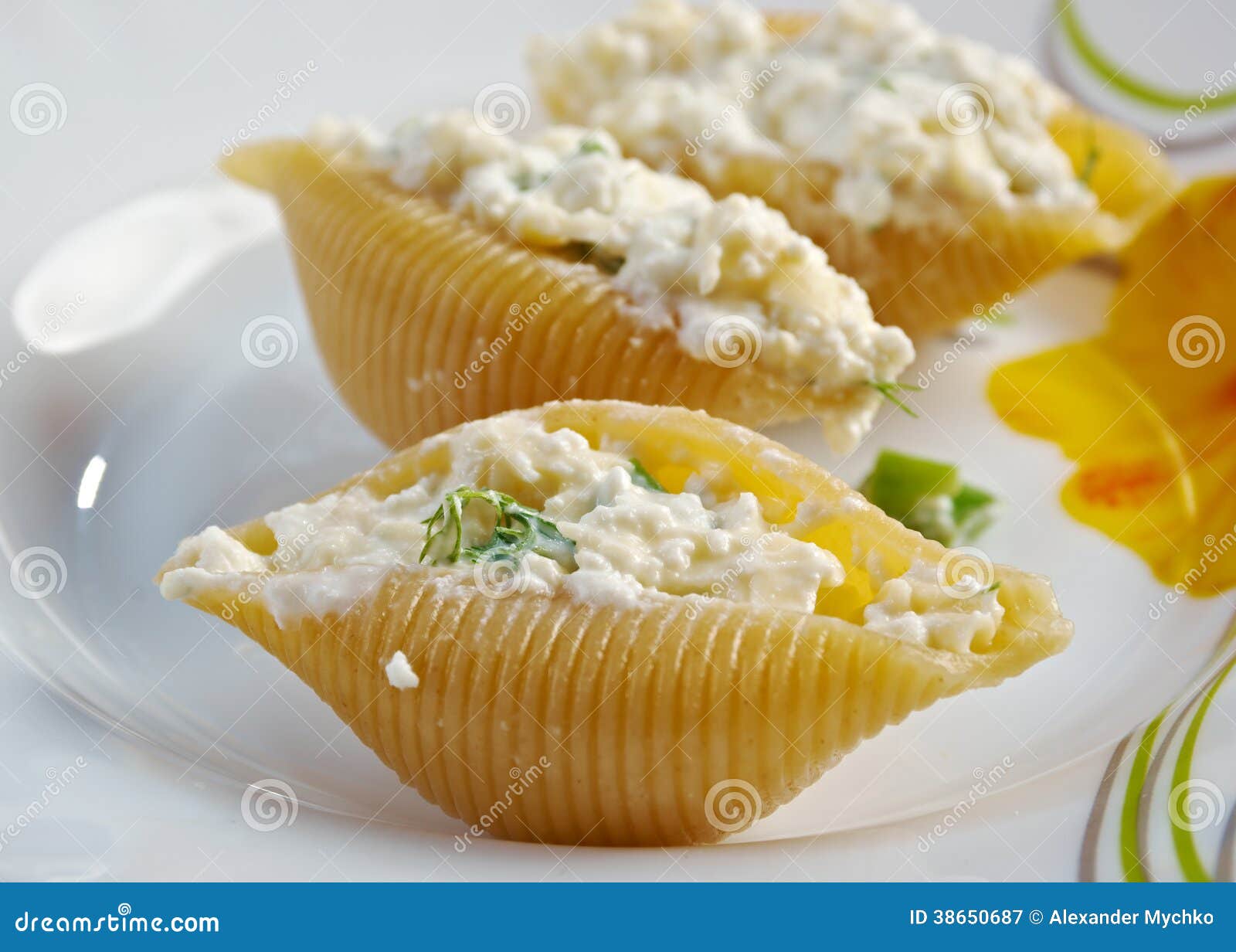 Conchiglioni rigati stock image. Image of farm, cheese - 38650687