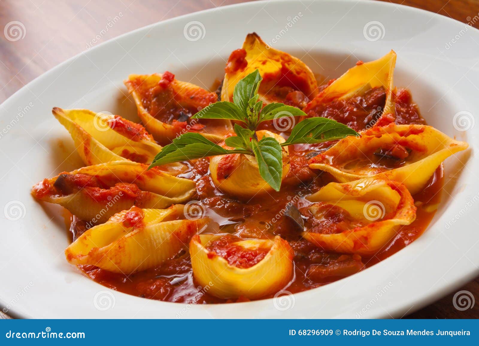 Conchiglioni Shell Pasta stock image. Image of stuffed - 68296909
