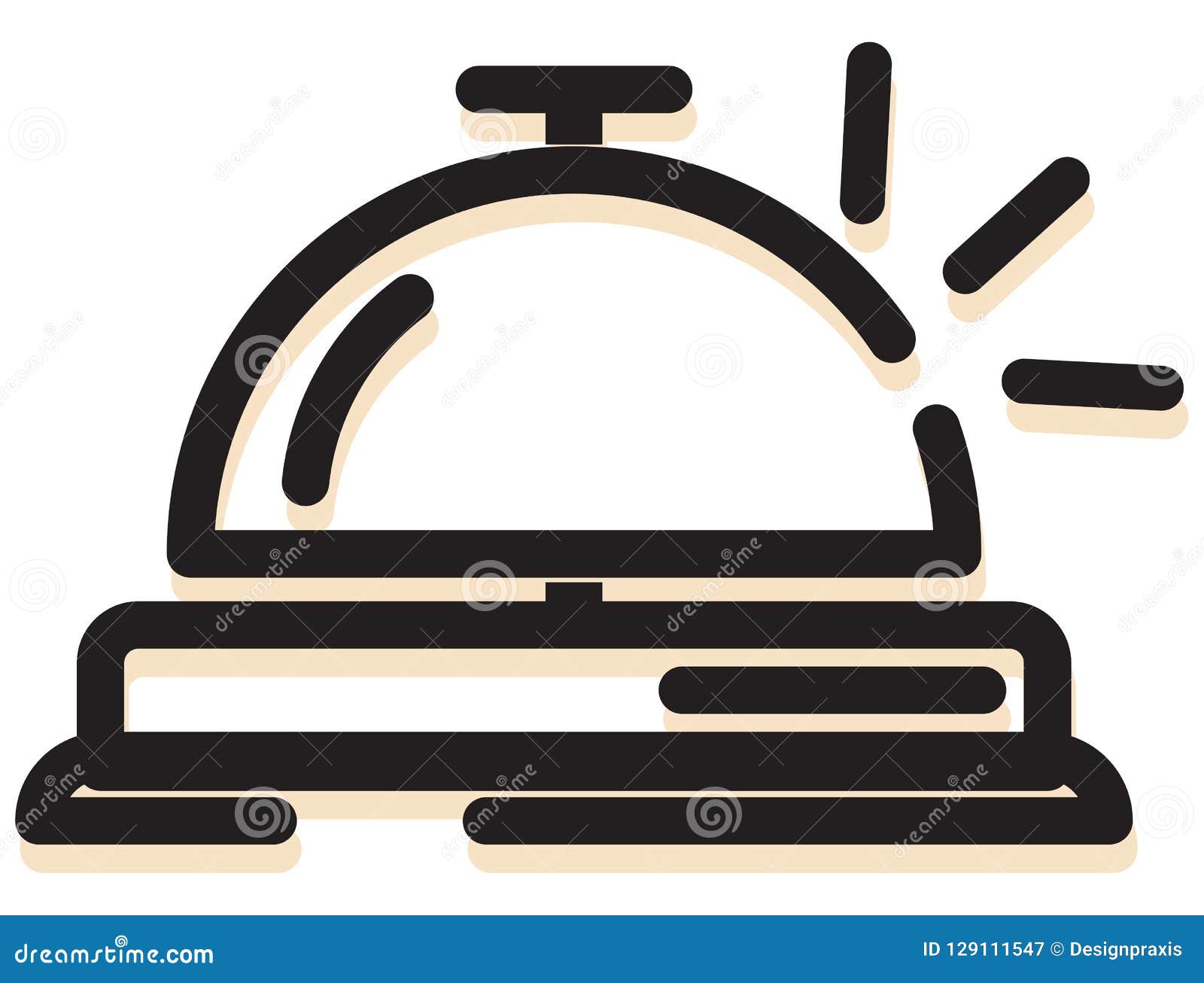 Concierge Bell Icon - Illustration Stock Illustration - Illustration of ...