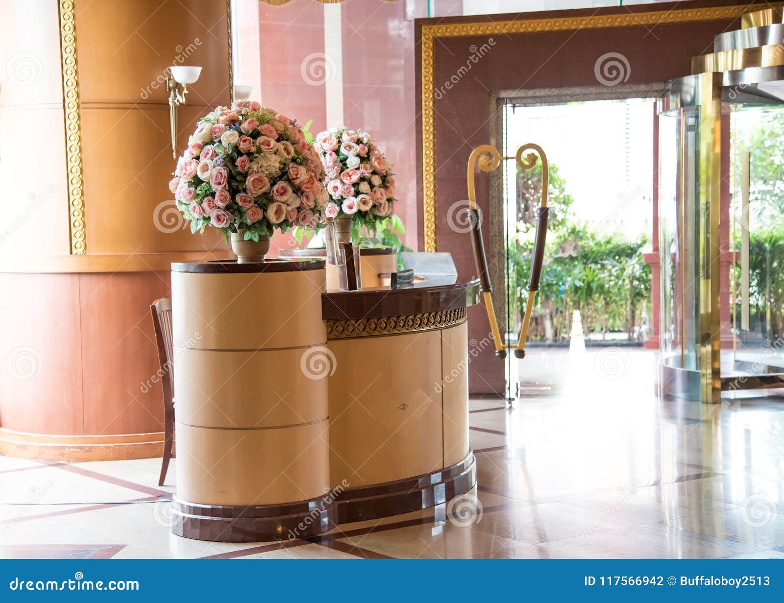 Concierge counter stock photo. Image of desk, reservation - 117566942