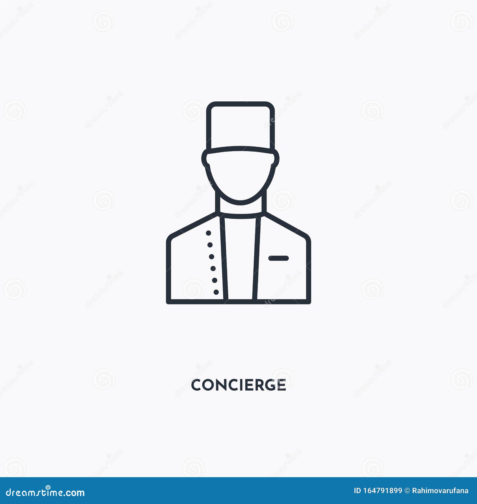 Concierge Linear Icon. Modern Outline Concierge Logo Concept On Vector ...