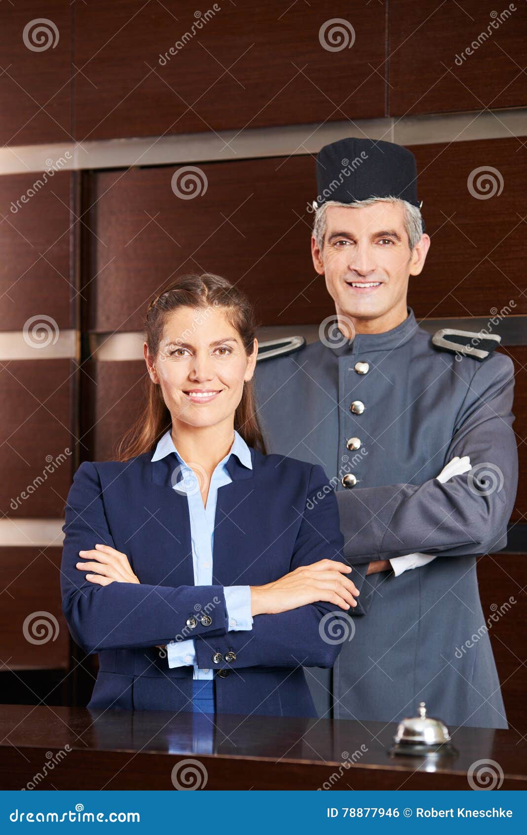 Concierge and Receptionist in Hotel Stock Photo - Image of business ...
